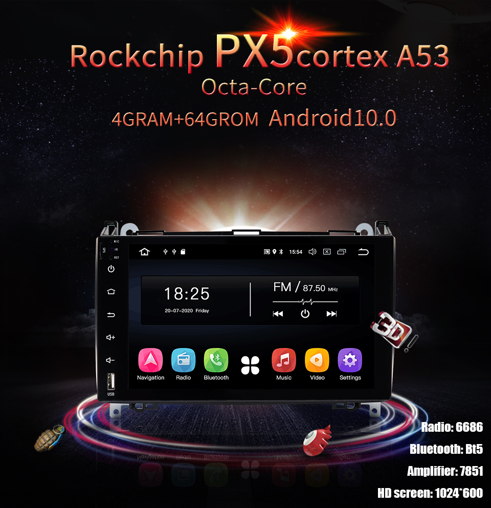 KD-9011 Car Navigation auto radio android screen for Benz A-B Class - Klyde